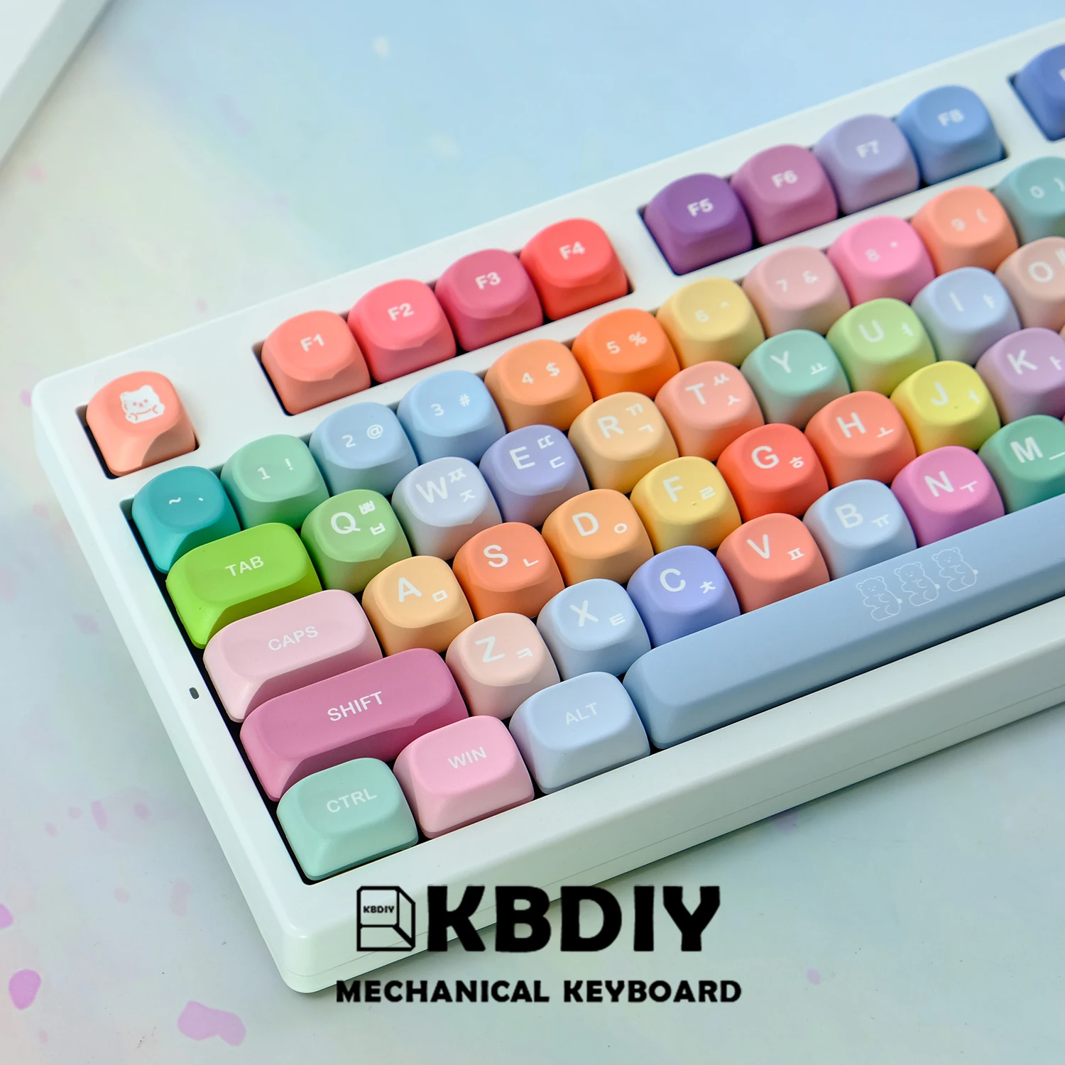 KBDiy-KOA-Profile-Gummy-Bears-Keycap-PBT-Custom-Korean-Keycaps-for ...