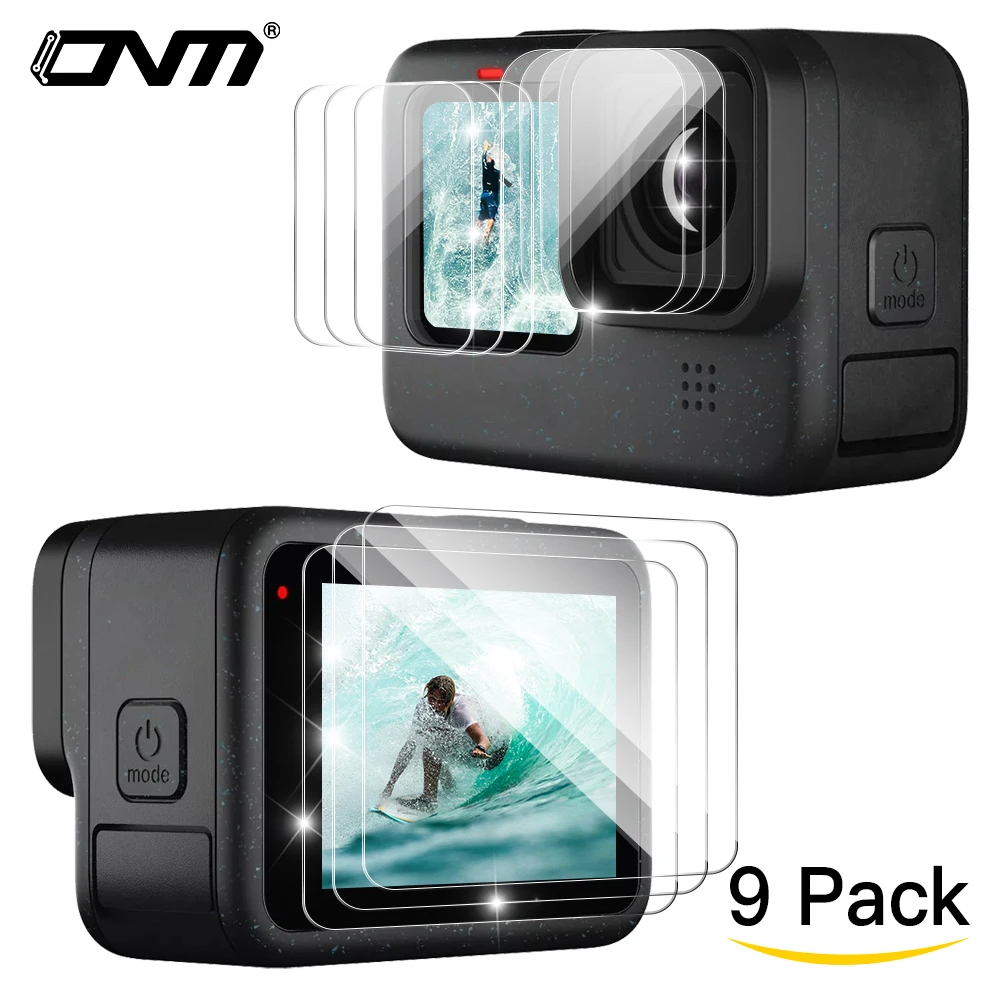 9Pcs-Tempered-Glass-for-GoPro-Hero12-Black-Screen-Protector-Anti ...