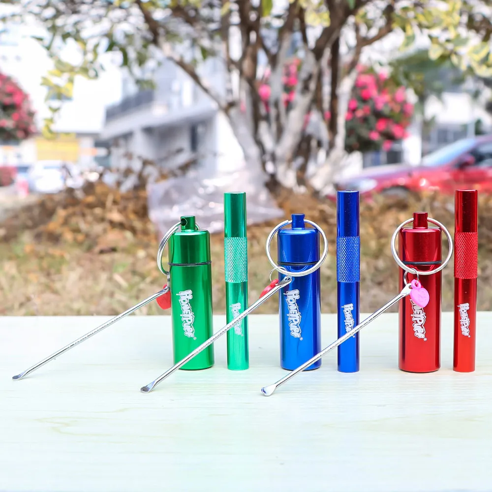 HONEYPUFF Sniffer aluminio Metal Sunff Snorter Hose Tube Pen Style ...