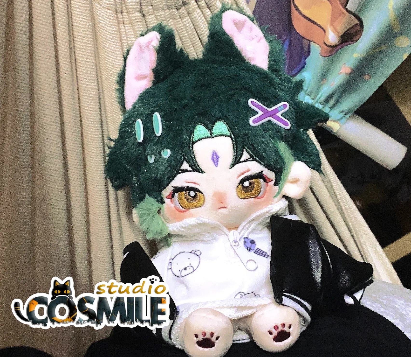 Genshin-Impact-Cat-Ears-Xiao-Yasha-Cute-Stuffed-Plushie-20cm-Plush-Doll ...