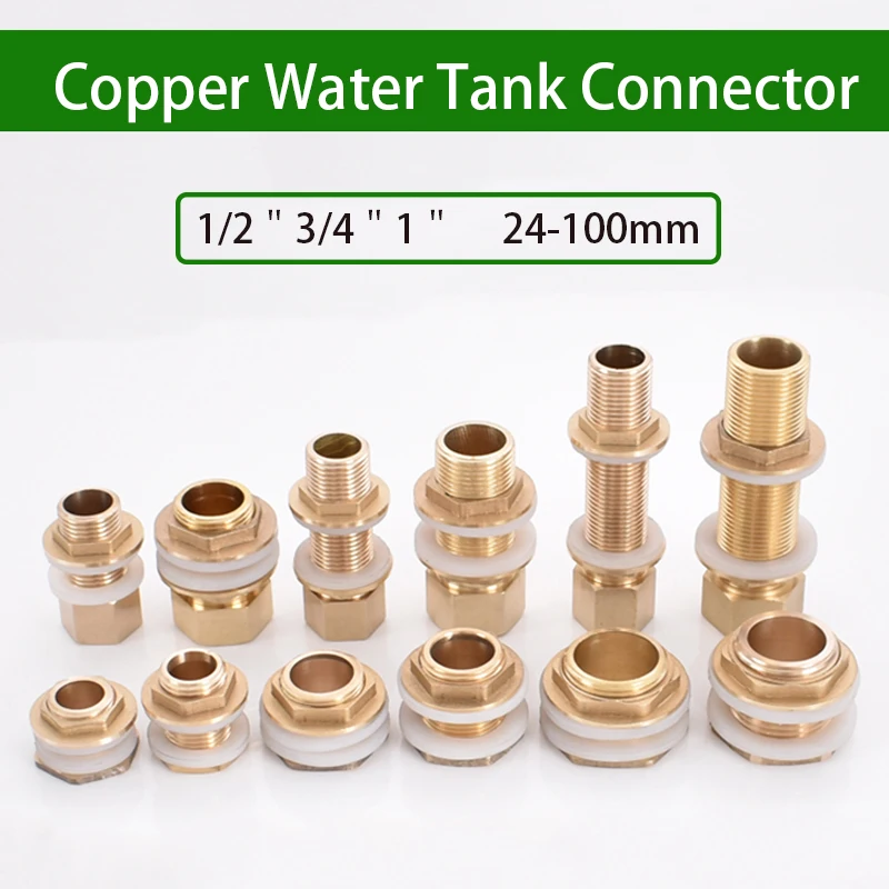 1-2-3-4-1-Brass-Water-Tank-Connector-24-100mm-Copper-Pipe-Fitting-Joint ...