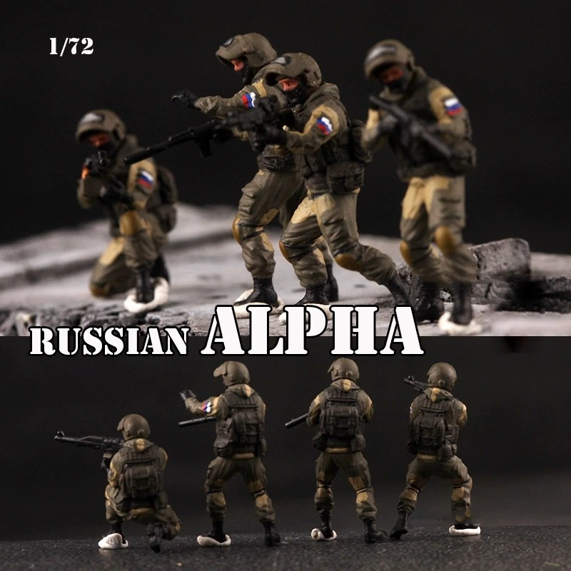 1-72-Scale-Russian-Alpha-Special-Forces-4pcs-Soldiers-Action-Figures ...