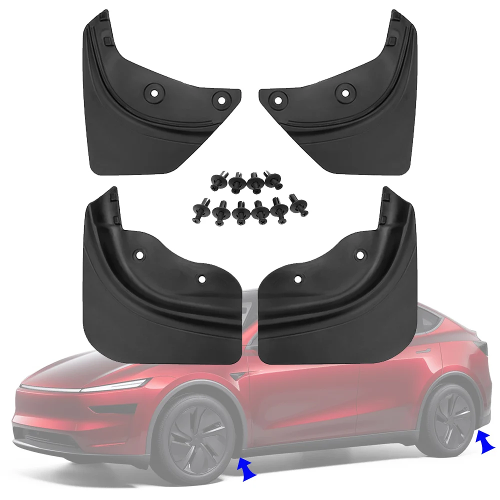 For Tesla Model 3 Y Juniper 2025 2024 Mud Flaps Splash Guards MudFlaps ...