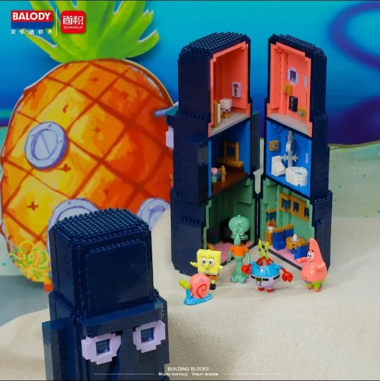 Spongebob Toys For Kids SpongeBob SquarePants 3D Nano Building Blocks ...