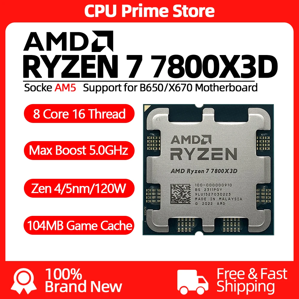 AMD-RYZEN-7-7800X3D-Brand-New-CPU-Gaming-Processor-AMD-R7-7800X3D-8 ...