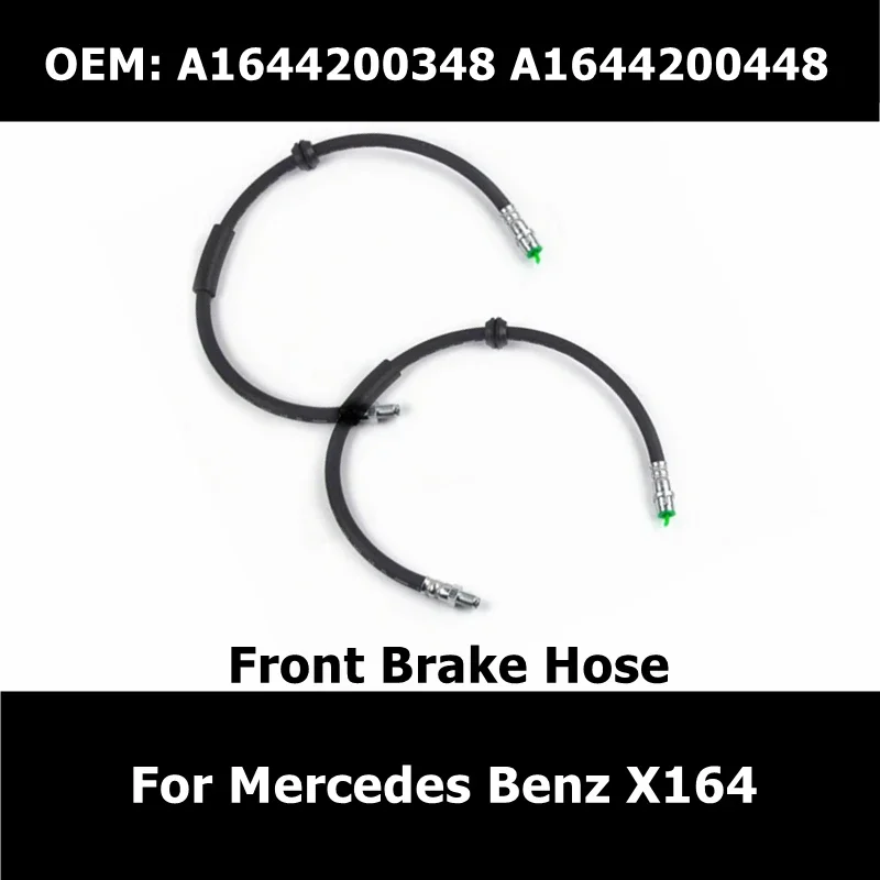 2Pcs-A1644200348-A1644200448-Car-Accessories-Front-Brake-Hose ...