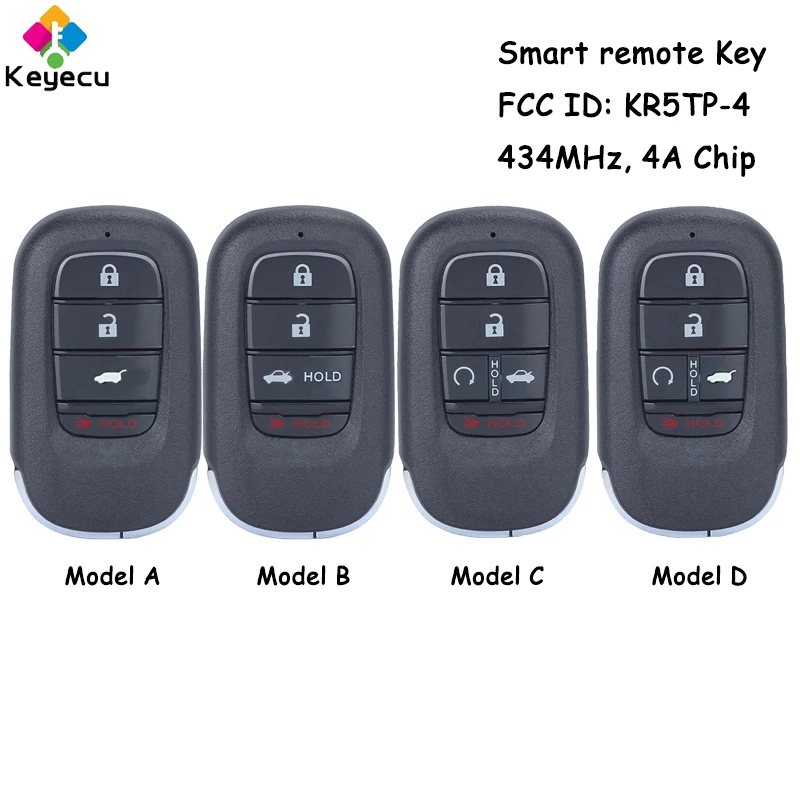 KEYECU-Smart-Remote-Control-Car-Key-With-4-5-Buttons-434MHz-4A-Chip-for ...