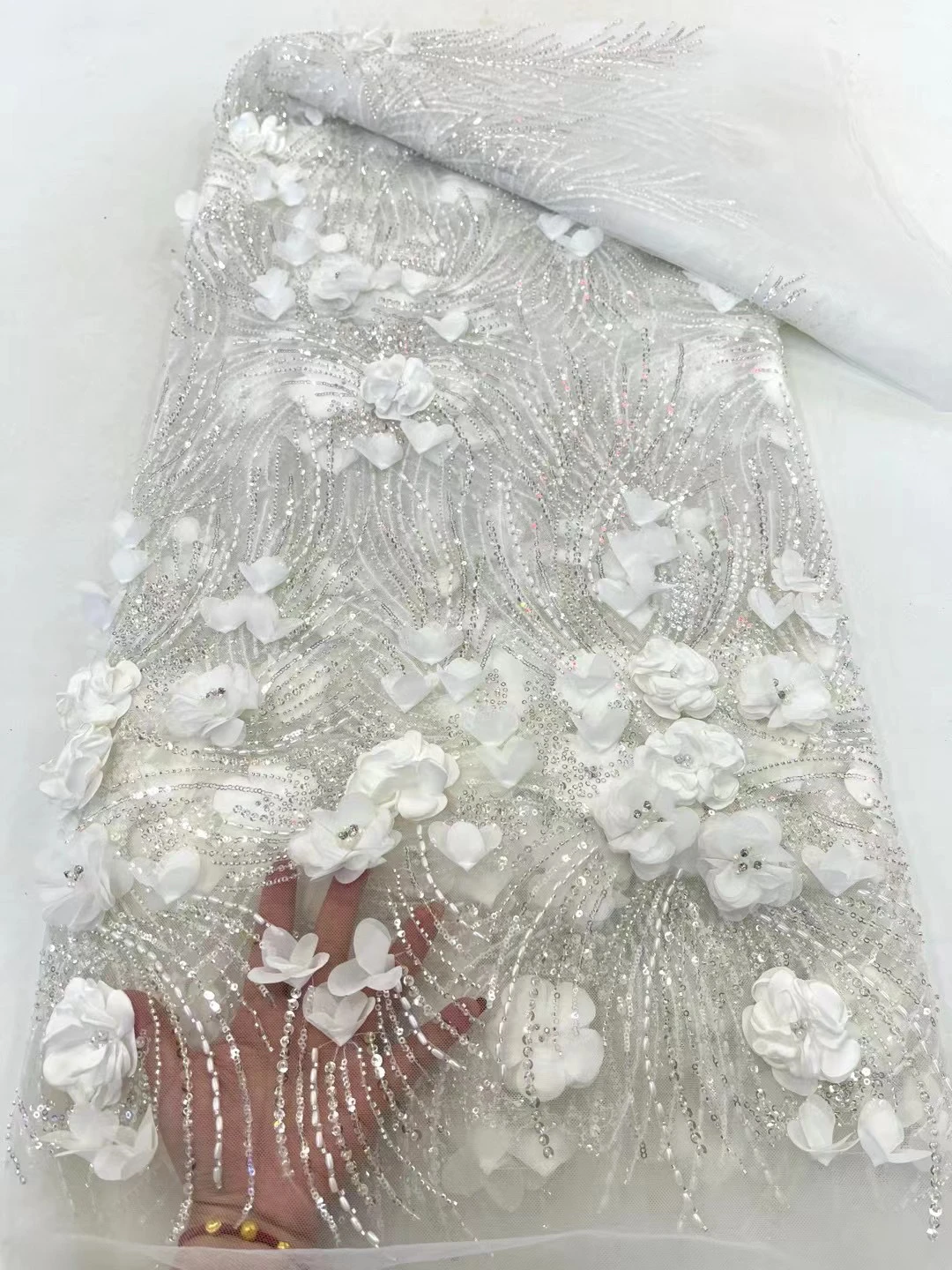 2024-The-Latest-Royal-Rose-Red-Sequins-Rhinestone-Beads-French-Nigerian ...