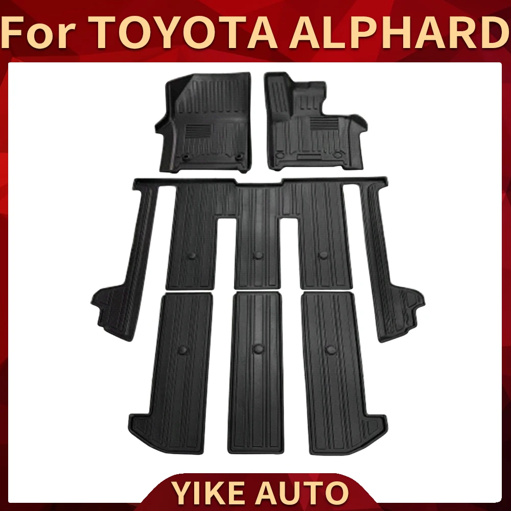 For TOYOTA ALPHARD AH40 2023-2024 RHD Auto Car Floor Mats All-Weather ...