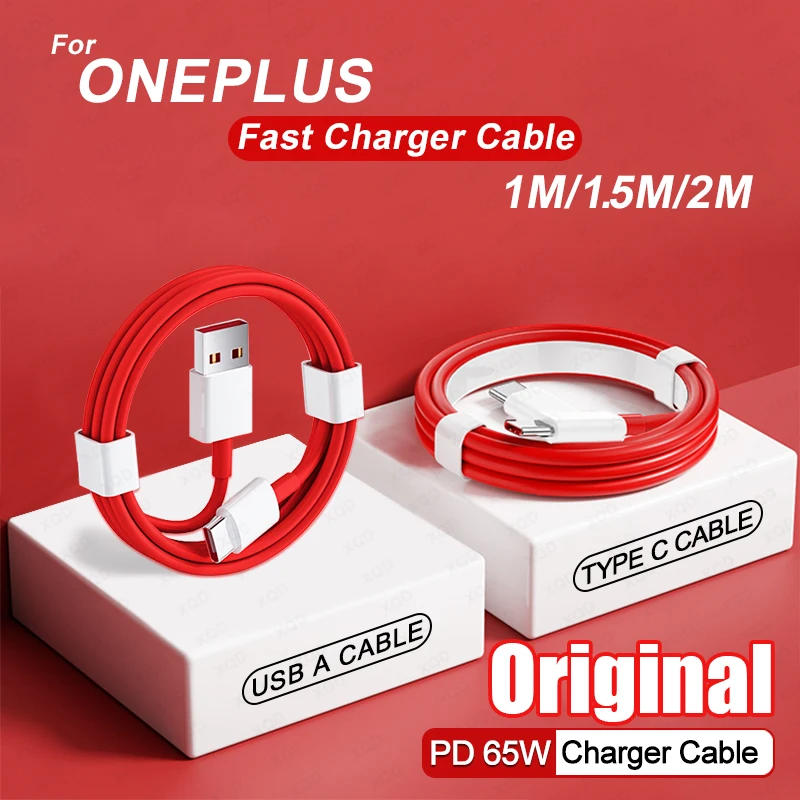 For-Oneplus-Charger-Cable-Original-PD-65W-Supervooc-Fast-Charging-For ...