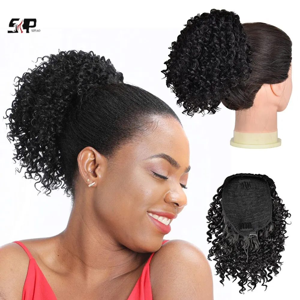 SP-Synthetic-Black-Ladies-Drawstring-Curly-Ponytail-SSuitable-For-Women ...