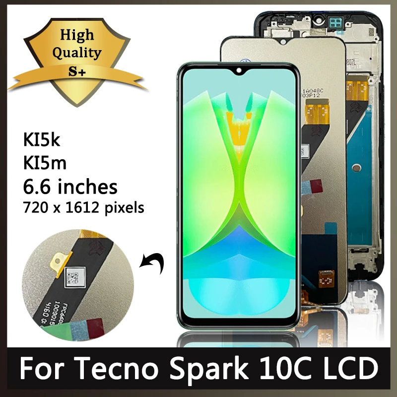 6-6-inch-For-Tecno-Spark-10C-LCD-KI5k-KI5m-Display-Touch-Screen ...