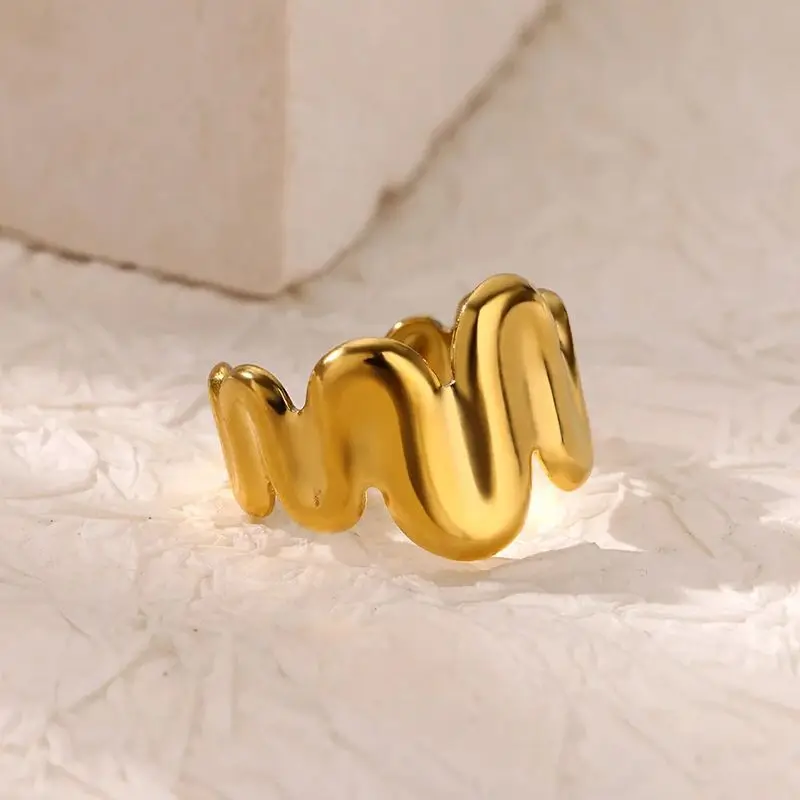 Bend-Winding-Geometric-Open-Rings-for-Women-Stainless-Steel-Gold-Color ...