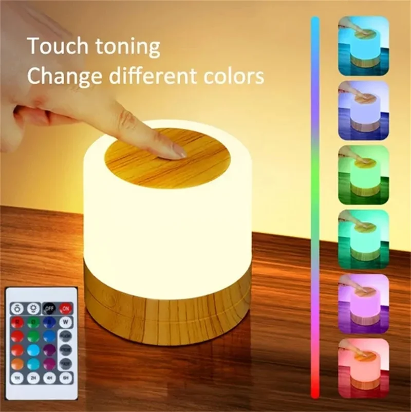 Mini-Table-Lamp-Touch-Sensor-Bedside-Lamps-1200mAh-Rechargeable-LED ...