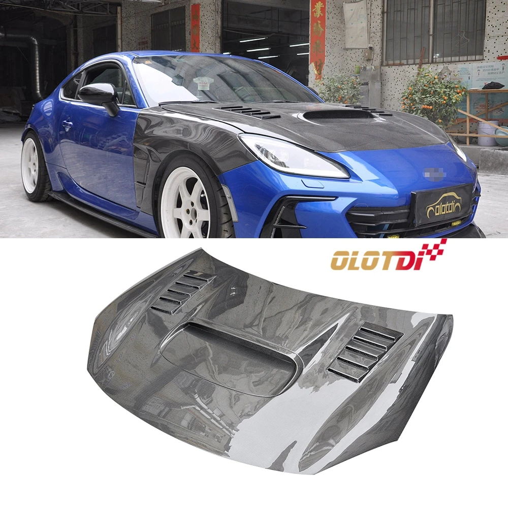 For TOYOTA GR86 Subaru BRZ ZD8 ZN8 Carbon Fiber Front Engine Hood Cover ...