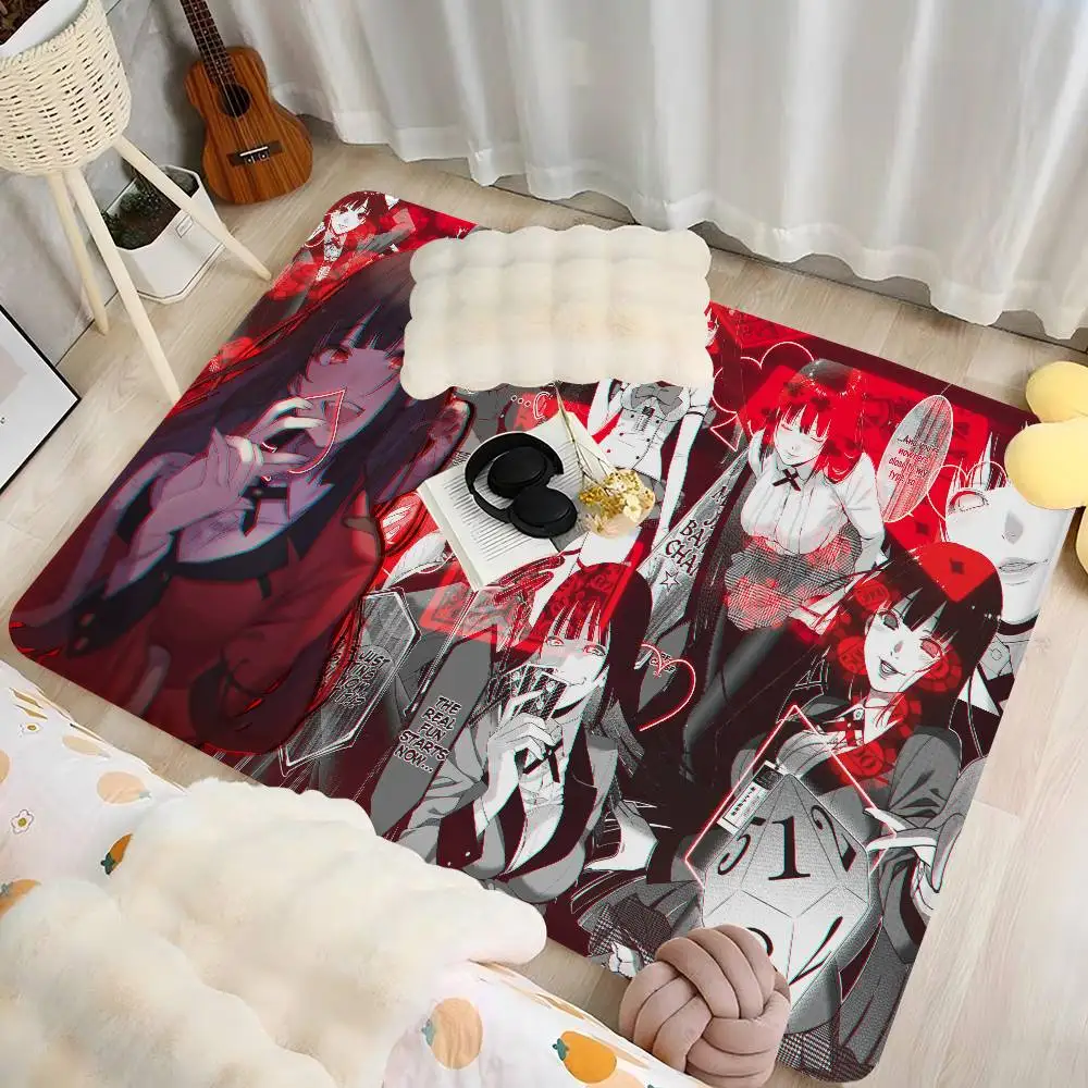 Japanese Manga Kakegurui Floor Mat INS Style Soft Bedroom Floor House ...