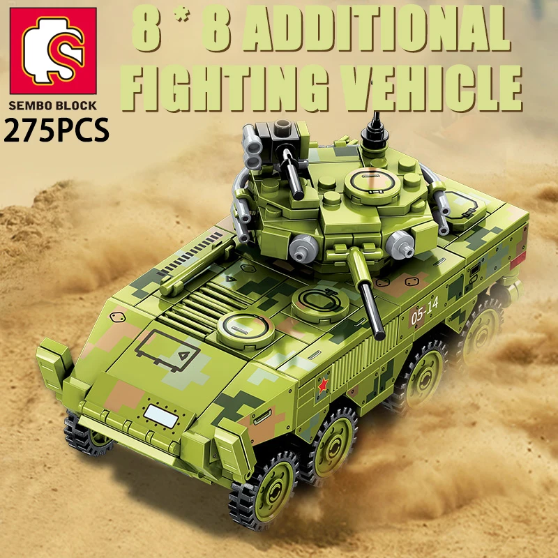 SEMBO BLOCK 275pcs Survival Warfare Military Main Battle Truck Bricks ...