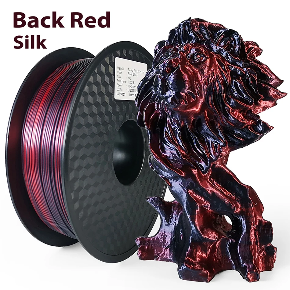 1-75mm-250g-Dual-Color-PLA-Filament-500g-3D-Printer-Silk-Black-Red-3D ...