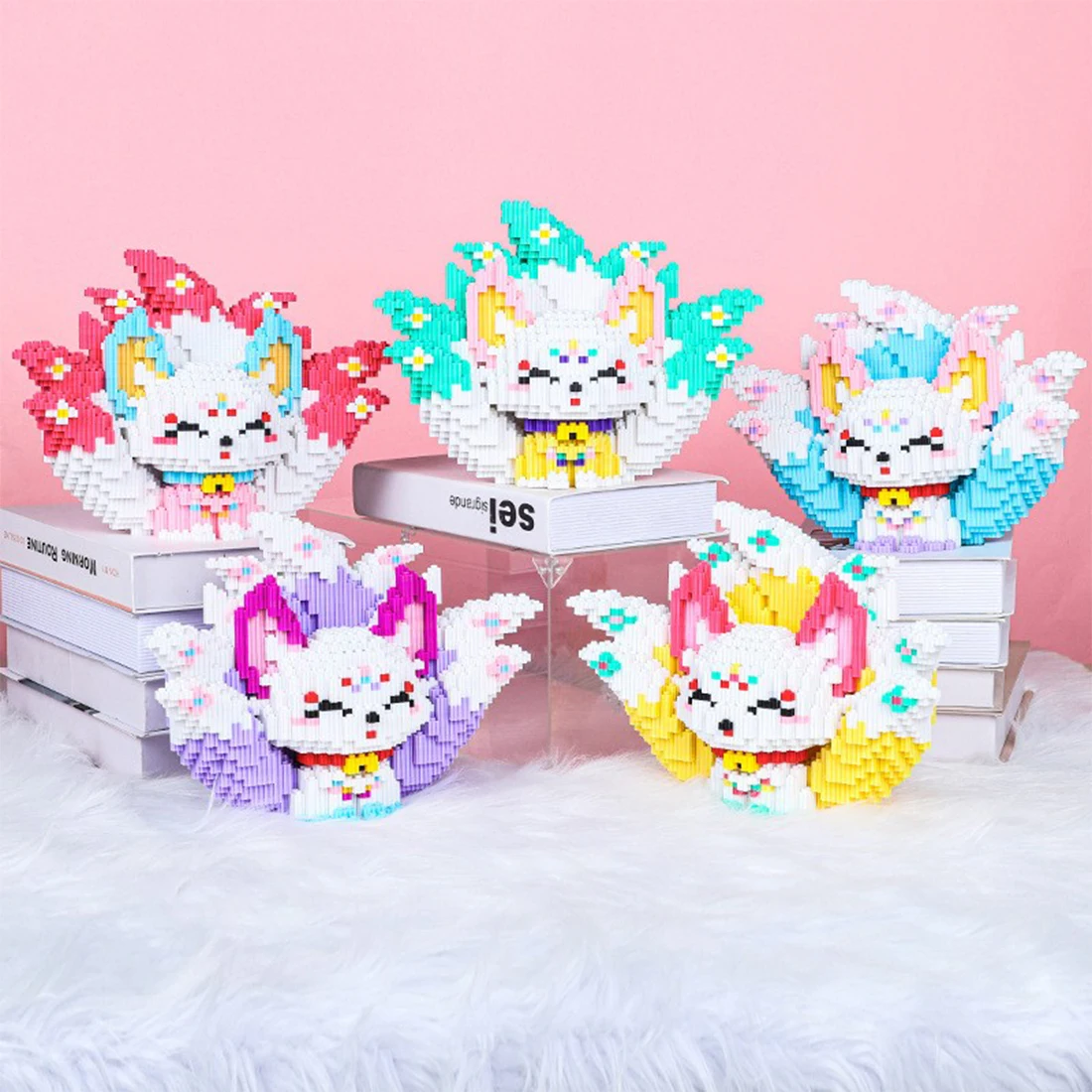 Gorgeous-Nine-Tailed-Fox-Micro-Building-Blocks-Assembled-Ancient ...