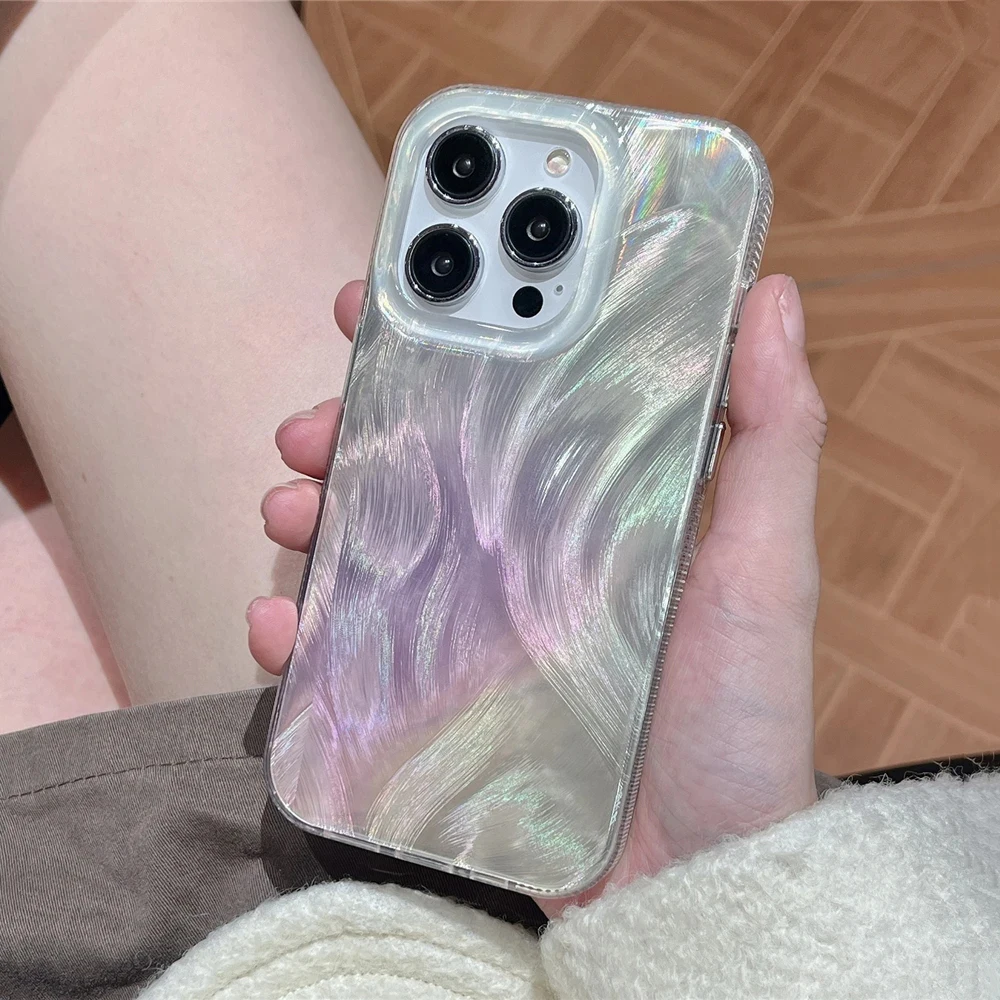 Luxury-Gilt-Feather-Laser-Phone-Case-For-iPhone-15-14-Pro-Max-13-11 ...