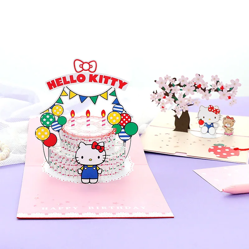 Hello Kitty Happy Birthday Card