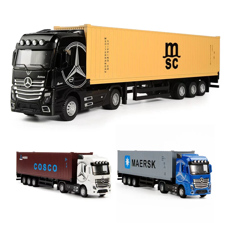 1:50 Scale Diecast Model Truck Toys Tractor With Container S730 Semi ...