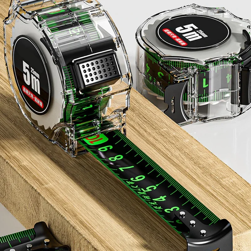 Tape-Measures-Self-Locking-Fluorescent-Steel-High-Precision-Laser ...