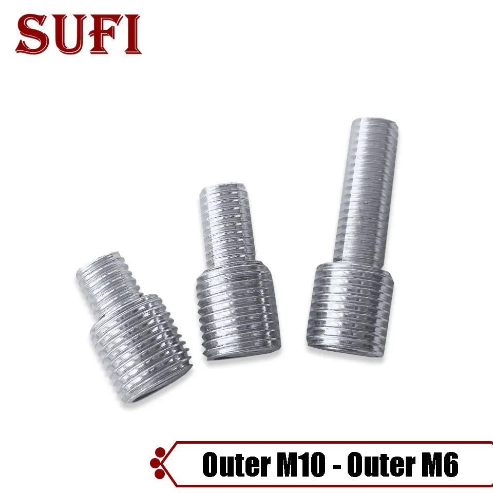 Adaptador de tornillo exterior M10 a exterior M6 M8, tornillo de tubo ...