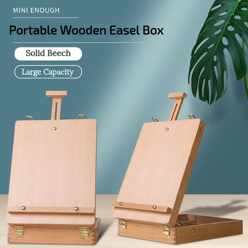 Adjustable Art Painting Drawing Board Table Workstation Artist Wood Box ...
