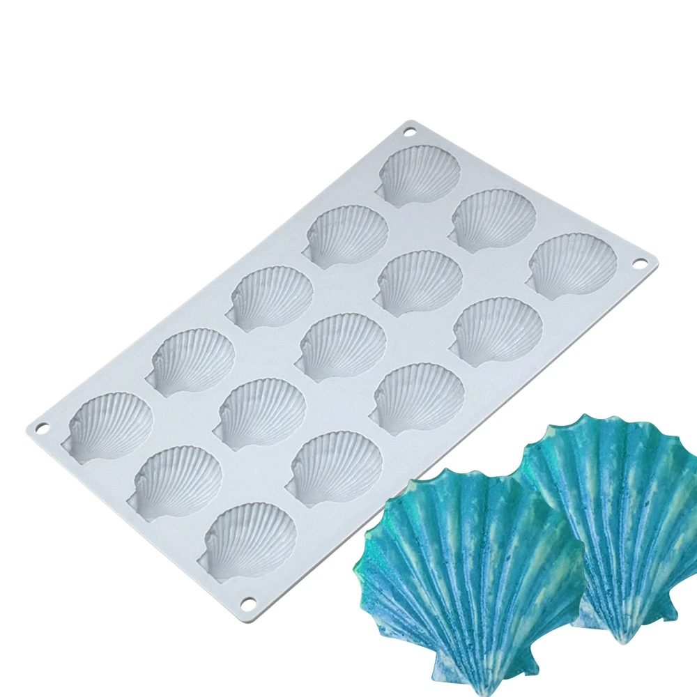Mostsom-Silicone-Sea-Shell-Mold-Baking-Mould-Ice-Cube-Tray-Shell-Shape ...