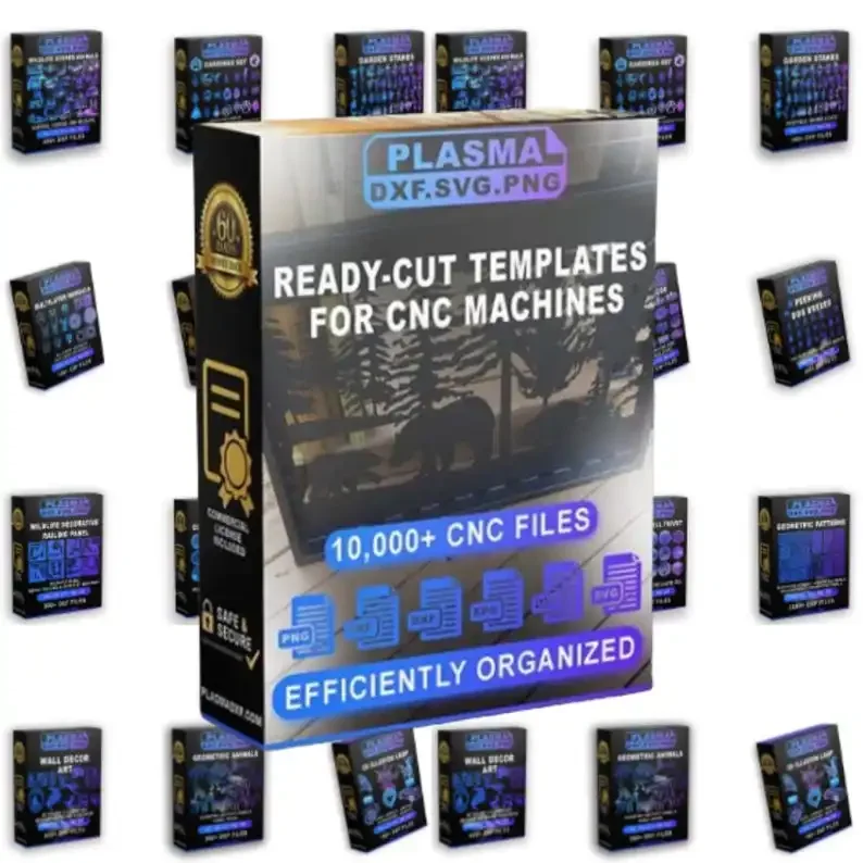 10,000 CNC Files Mega Bundle DXF Files Laser Cut Files Plasma Wood ...