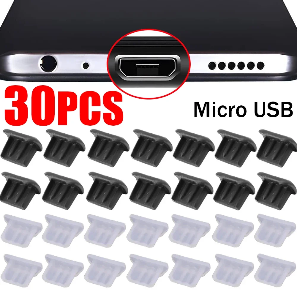 30-20-10-1PCS-Soft-Silicone-Dust-Plugs-for-Android-Micro-USB-Charging ...