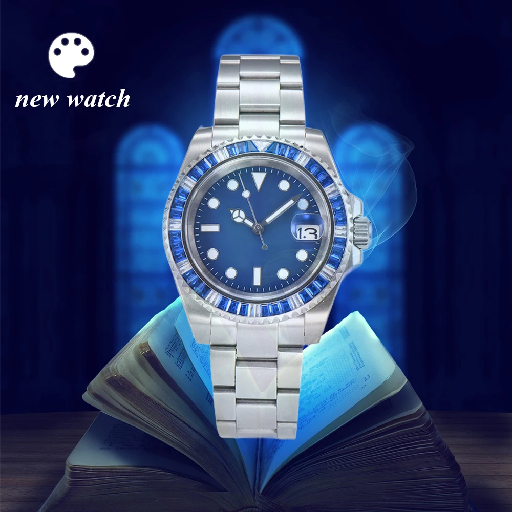 nh35-watch-watches-for-men-Blue-diamond-mechanical-watches-nh35 ...