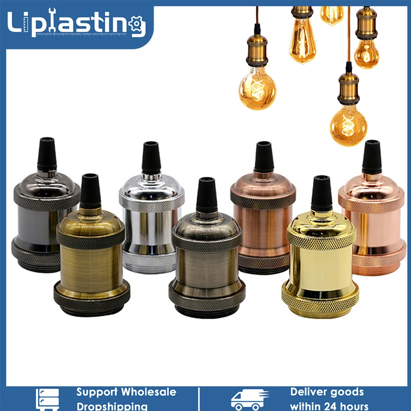 E27-Lamp-Holder-Vintage-E26-Edison-Bulb-Screw-Base-Industrial-Pendant ...