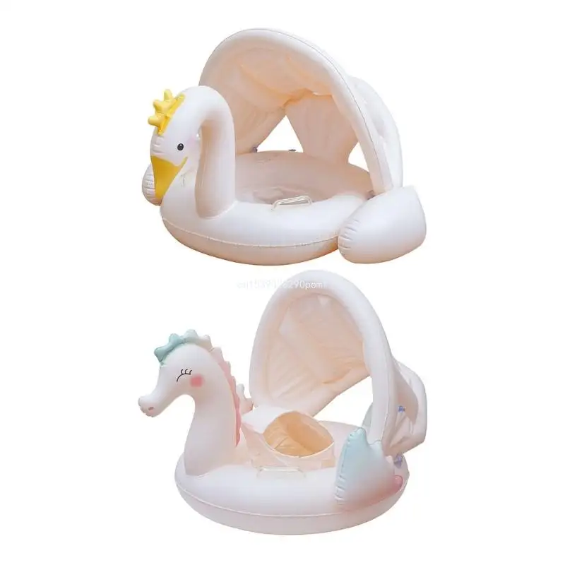 Baby-Swimming-Pool-Float-Boats-with-Canopies-Inflatable-Raft-None-Over ...