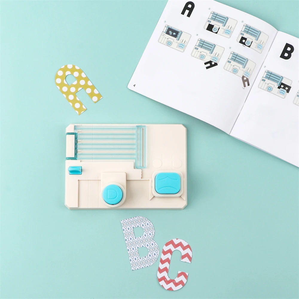 Mini Alphabet Punch Board with Instruction Manual for DIY 1.5" X 2.5 ...