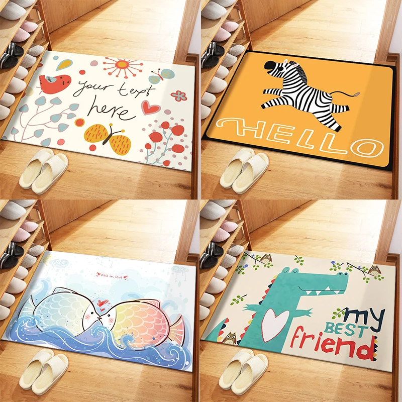 Anti-slip-Door-Mat-Entrance-Soft-Cartoon-Doormat-Bathroom-Toilet-Non ...