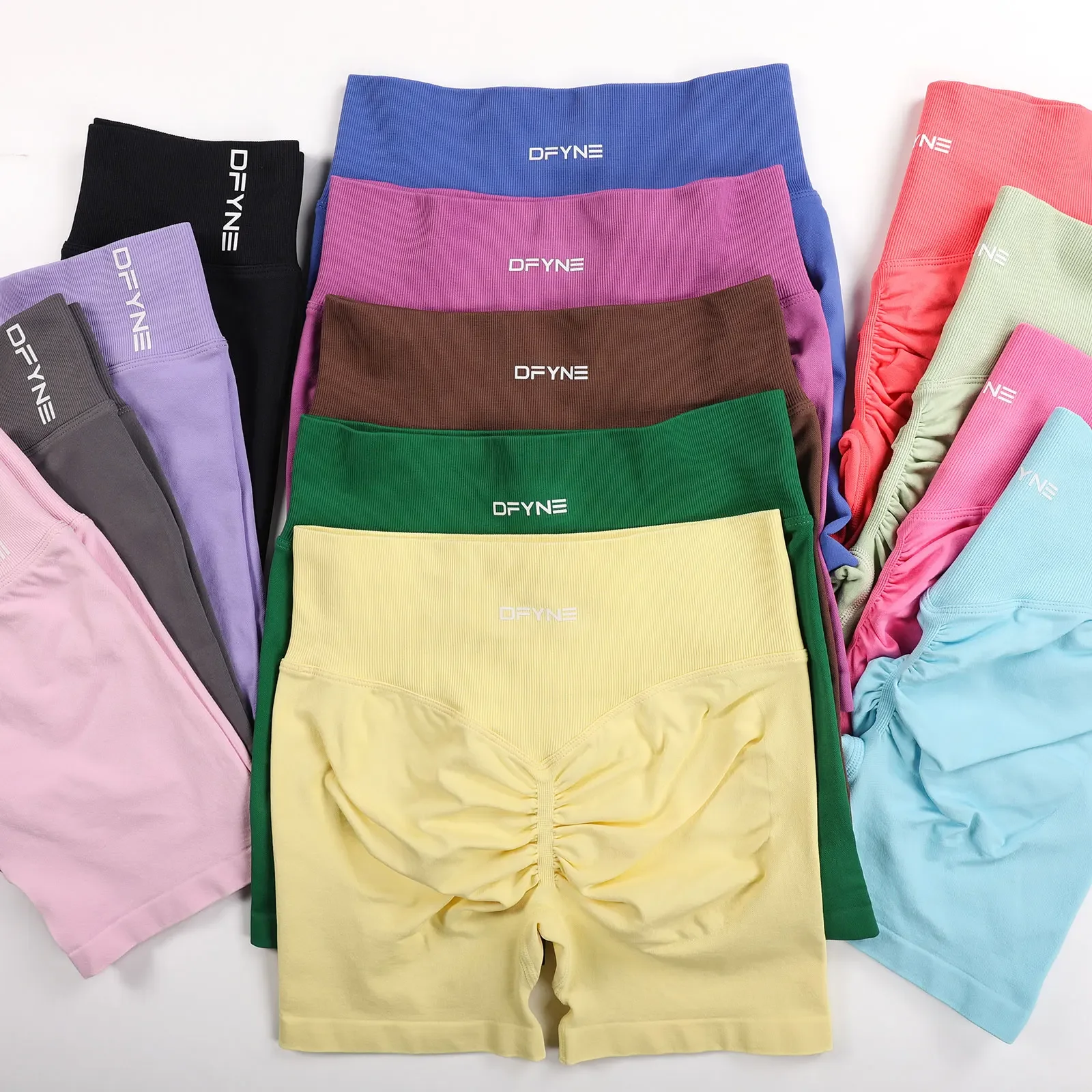 DFYNE-Shorts-de-yoga-sans-couture-pour-femmes-shorts-Scrunch-Bum ...