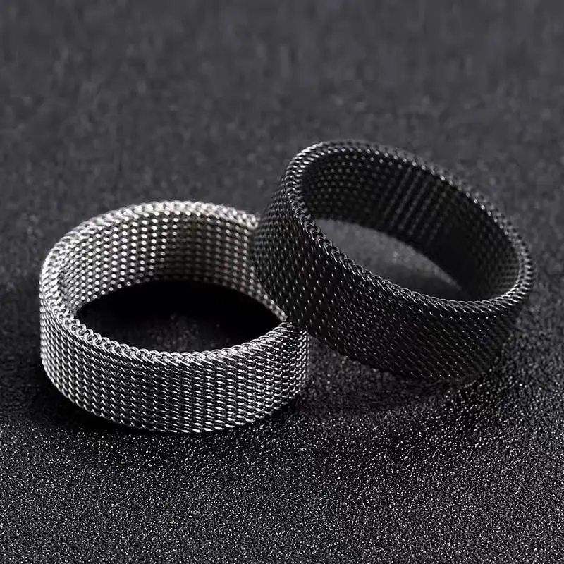Stainless-Steel-Mesh-Ring-Fashion-Personality-Simple-Mesh-Ring-Men-s ...
