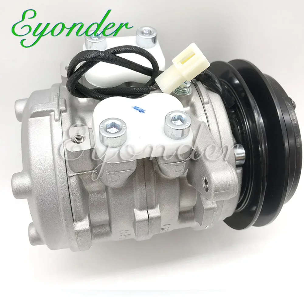 10P08E-AC-A-C-Compressor-Cooling-Pump-PV1-12V-for-KUBOTA-Heavy-Duty ...