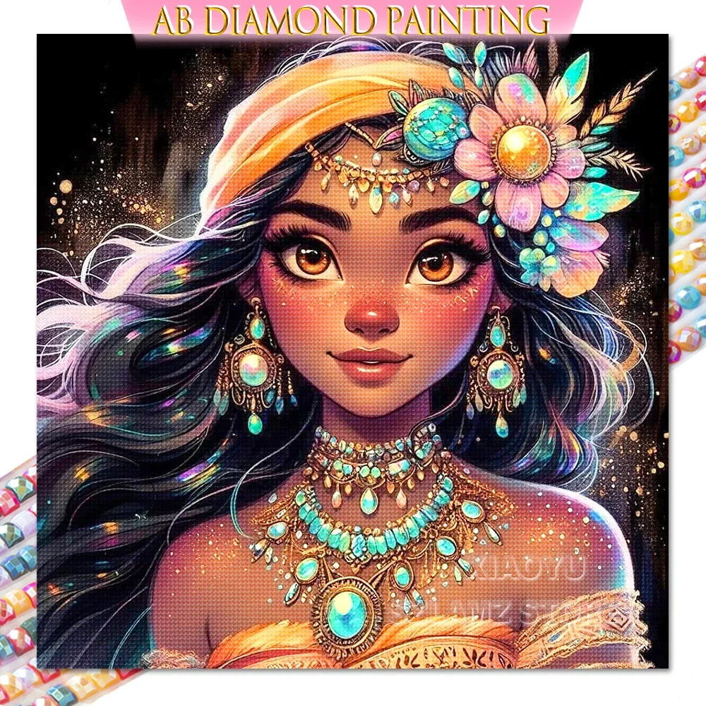 Princess-Tiana-Diamond-Painting-Kit-AB-Round-Square-Drills-Art ...