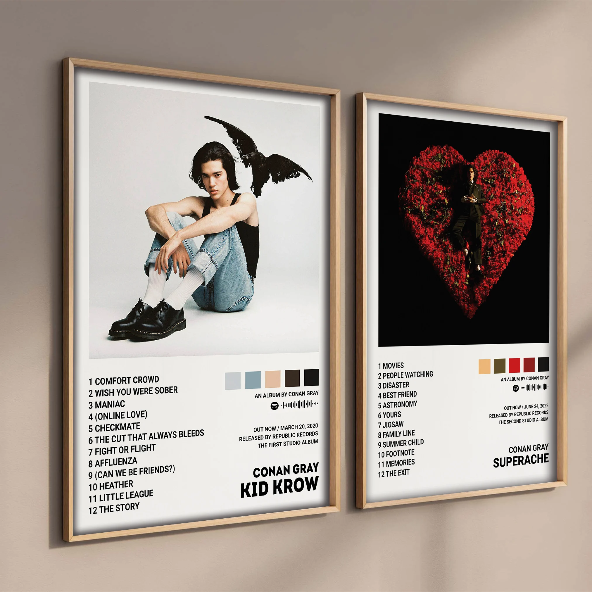 American-Singer-Conan-Gray-Music-Album-Kid-Krow-Cover-Print-Posters-For ...