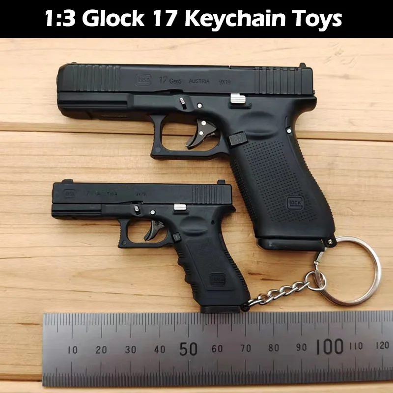 Anti-stress-Metal-Glock-17-Keychain-Miniature-Model-Gun-Toys-Pistol ...