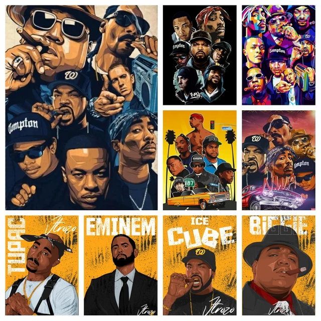 West Coast Rappers Collage