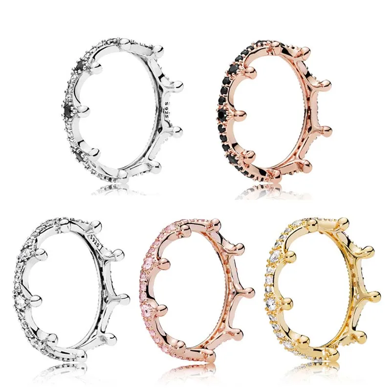 Anillo-de-Plata-de-Ley-925-aut-ntica-para-mujer-Corona-Encantada ...