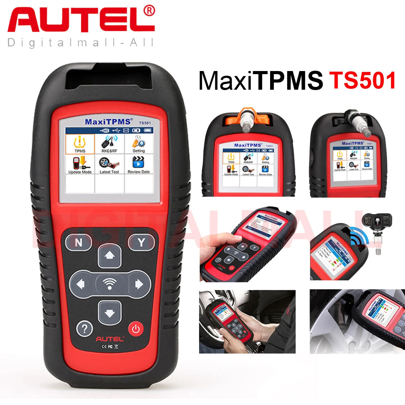 Autel MaxiTPMS TS501 TPMS Relearn Tool Automotive Diagnostic OBDII Code ...