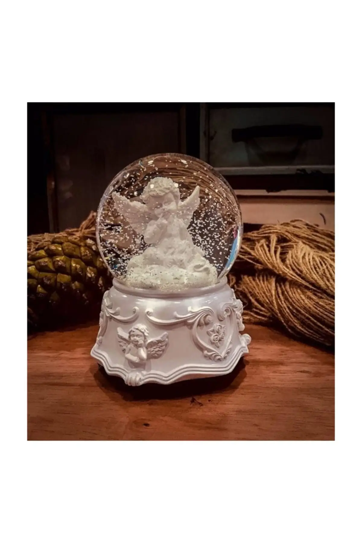 Cherub Snow Globe