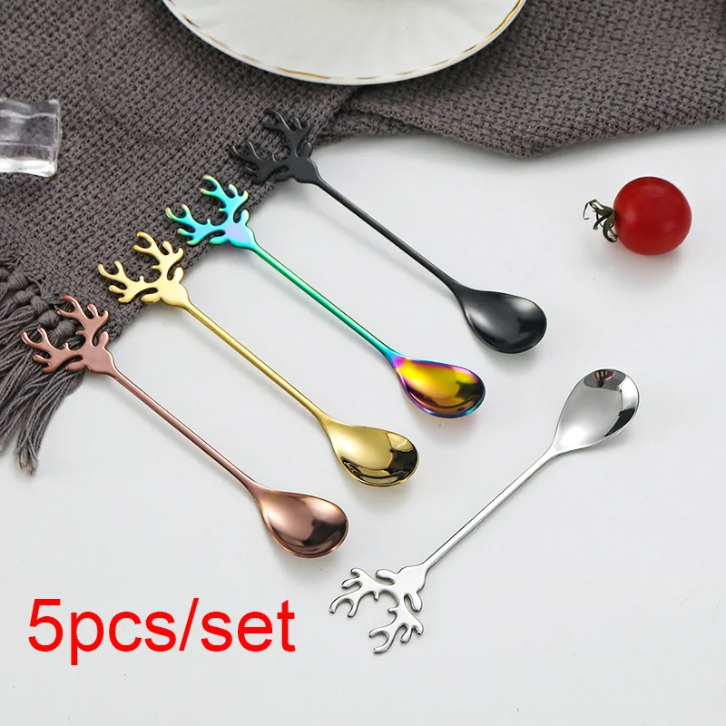 5pcs-304-Creative-Cartoon-Stainless-Steel-Christmas-Gift-Spoon ...