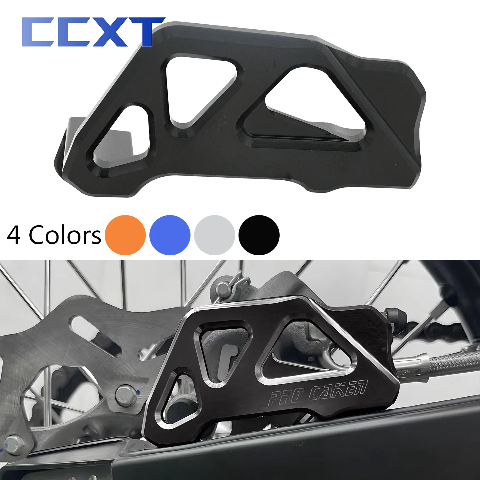 For EXC 250 300 CNC Rear Brake Disc Guard Cover Brake Calipers ...
