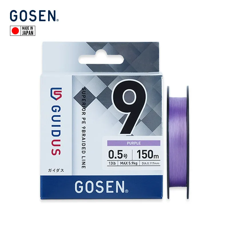 GOSEN 9 Strands Braided PE Line New Long-Casting Freshwater & Sea ...